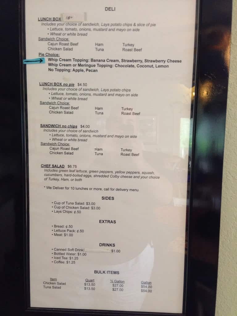 Menu at My Dee Dee’s Pie Shoppe desserts, Houston