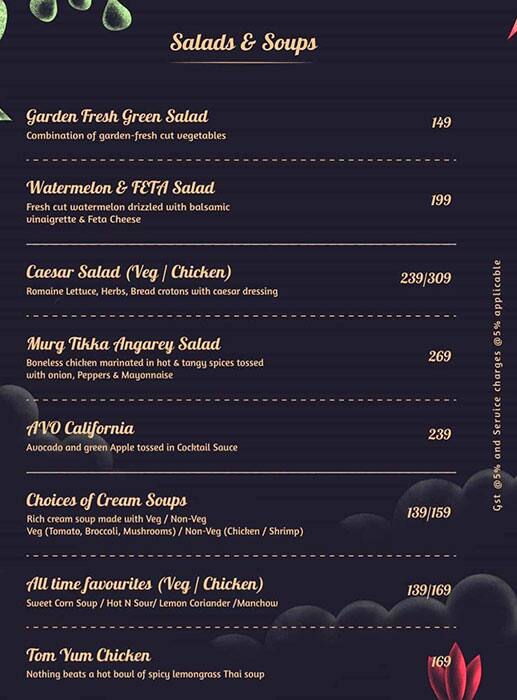 Menu of Morf The Pub, Hosur Road, Bangalore