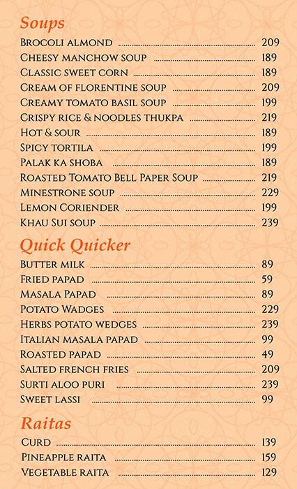 Menu of Retro Bistro, Vadiwadi, Vadodara