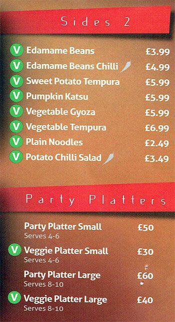 Menu at Iso Sushi restaurant, Isleworth, 181 Twickenham Road