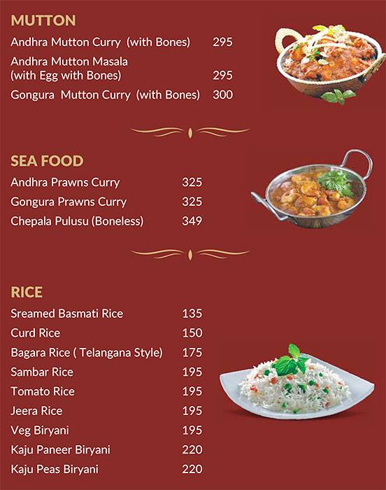 Menu at Sitara RESTAURANT, Hyderabad, CCMW+J68