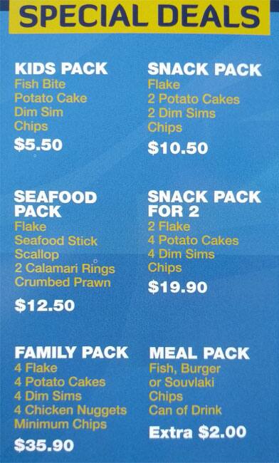 Menu at Lyndarum Fish & Chips restaurant, Epping