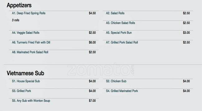 Pho Ngon Menu, Menu for Pho Ngon, Hastings-Sunrise, Vancouver ...