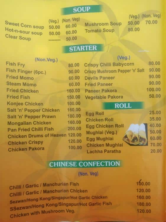 Menu at FOOD GALLERY, Kolkata, 10