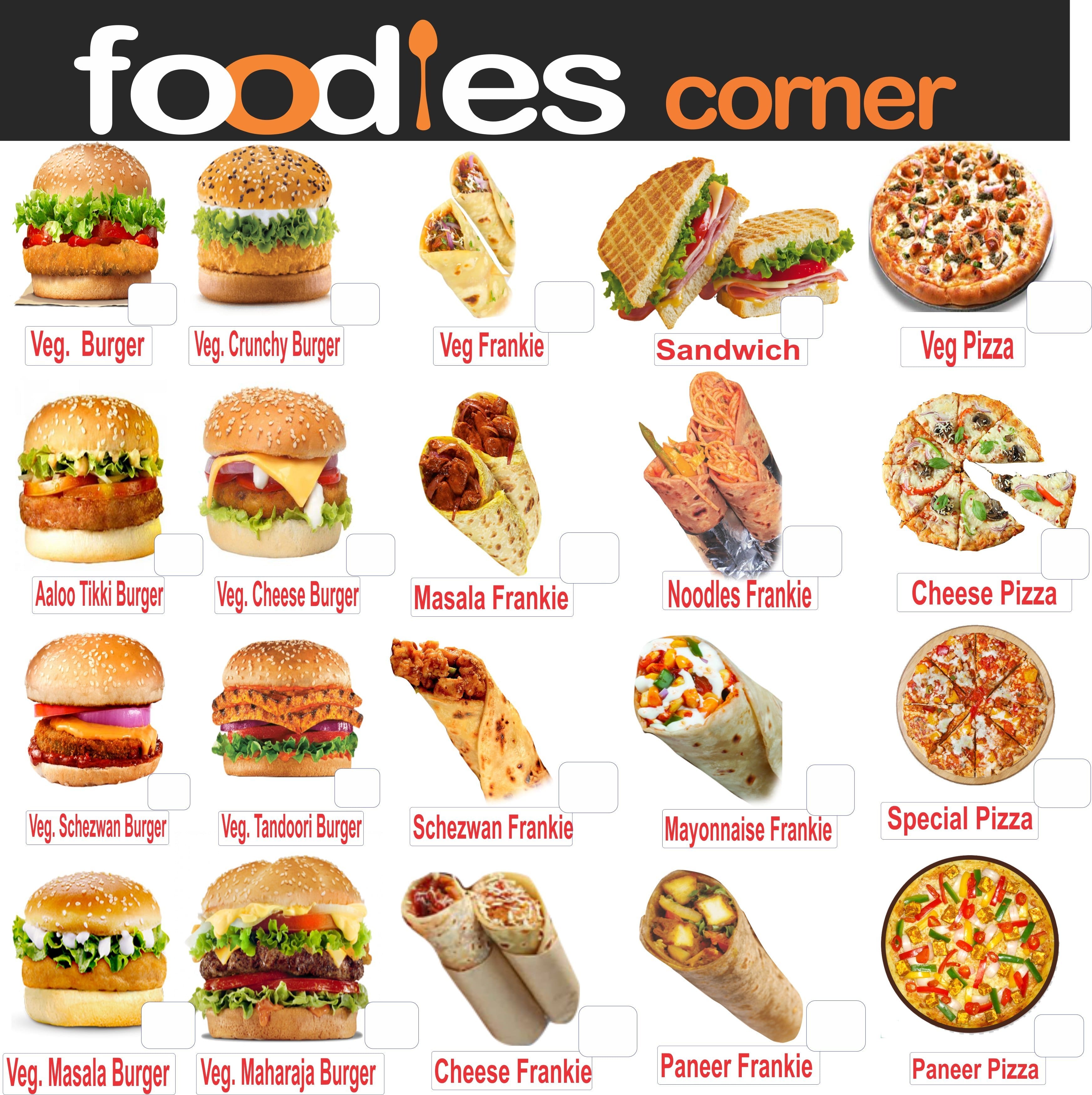 Menu of Foodies Corner, Chembur, Mumbai