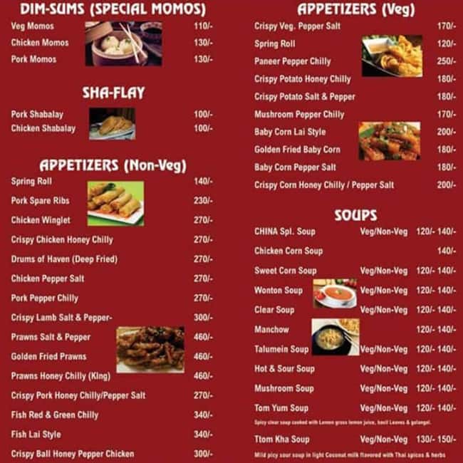 Menu at The Wok Monk, Siliguri