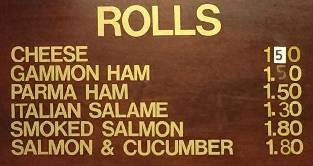 Menu at Sandwich Plus cafe, London, 21 Harbour Exchange Square