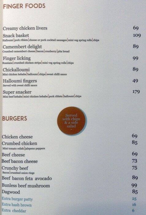 Menu at @ The Bistro Rynfield BBQ, Benoni