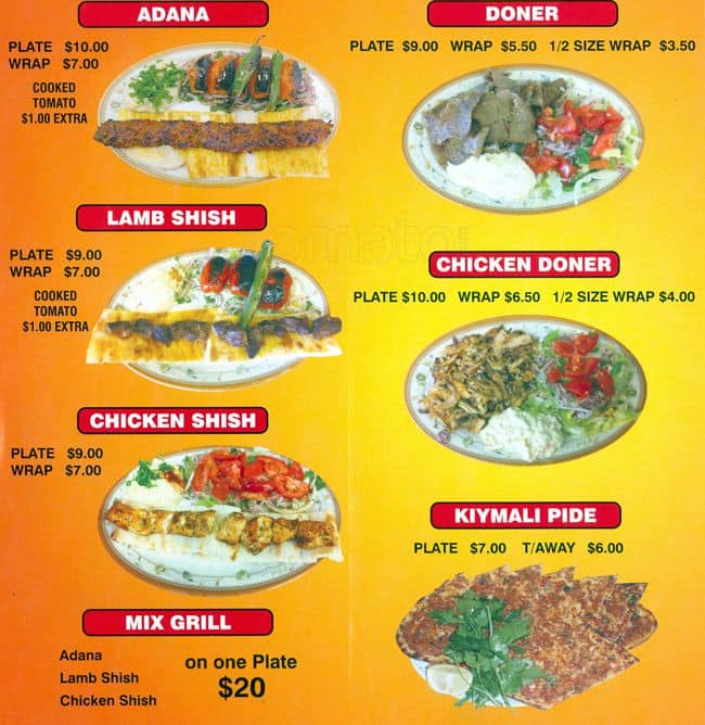 Menu at Katik Turkish Take Away, 349 Barry Rd - Restaurant prices