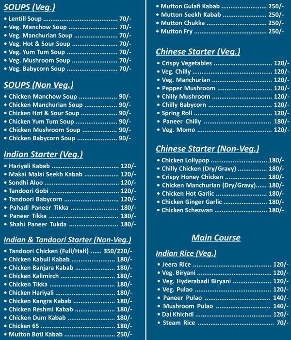 Big Chef's Restaurant Menu - Zomato