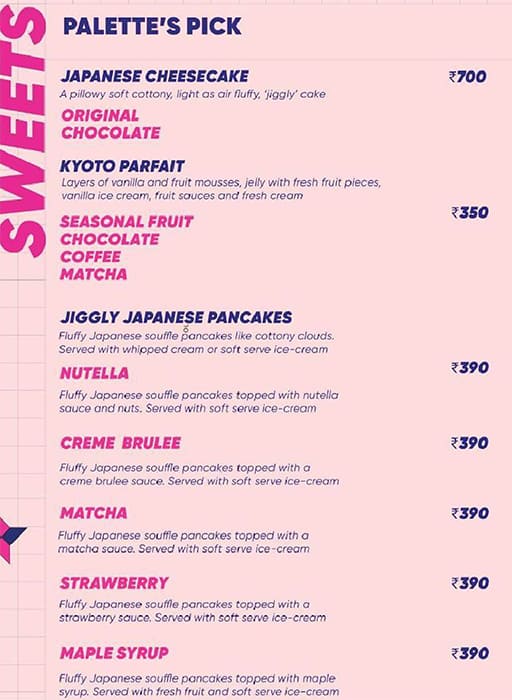 Menu at Harajuku Tokyo Cafe, Gurugram, Ambience Mall 3