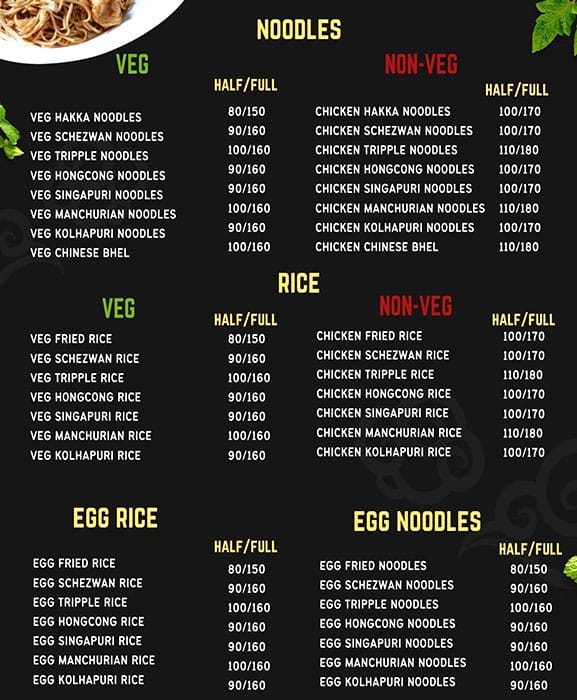 Menu at Food Junction, Pune, Shop No. 9 &10