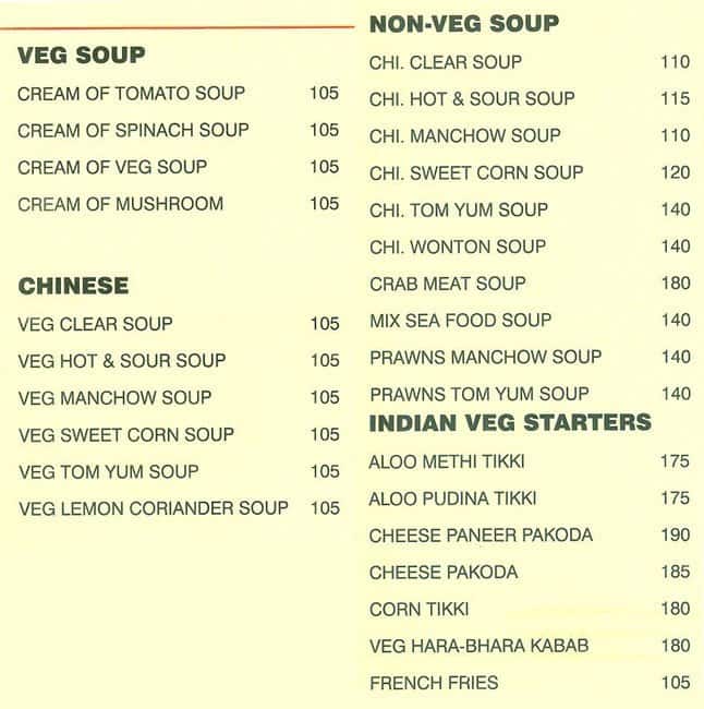Menu at Hotel Prithika Nonveg, Navi Mumbai