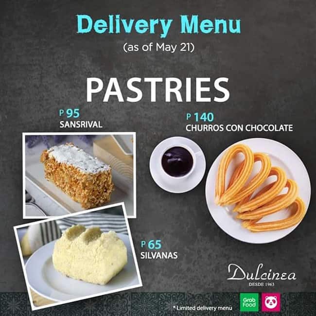 Menu at Dulcinea Restaurant, Makati, Level 1 Greenbelt 5