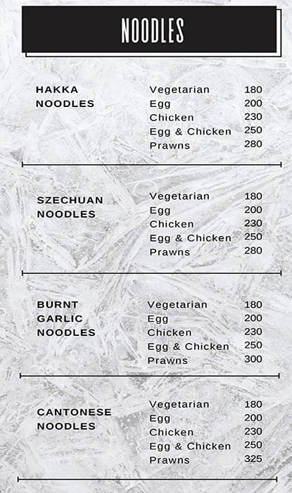 Menu at Asian Bites, Bengaluru, Unit 6