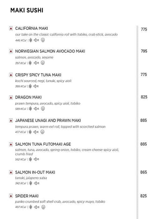 Menu of Sesame - Hyatt Centric Juhu Mumbai, Juhu, Mumbai