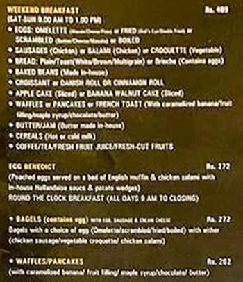 Menu of Glen`s Bakehouse, Sahakara Nagar, Bangalore
