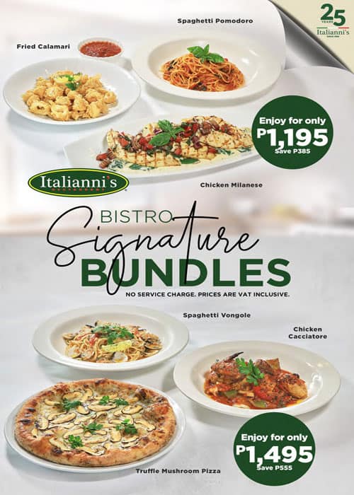 Menu at Italianni's - U.P. Town Center restaurant, Quezon City ...