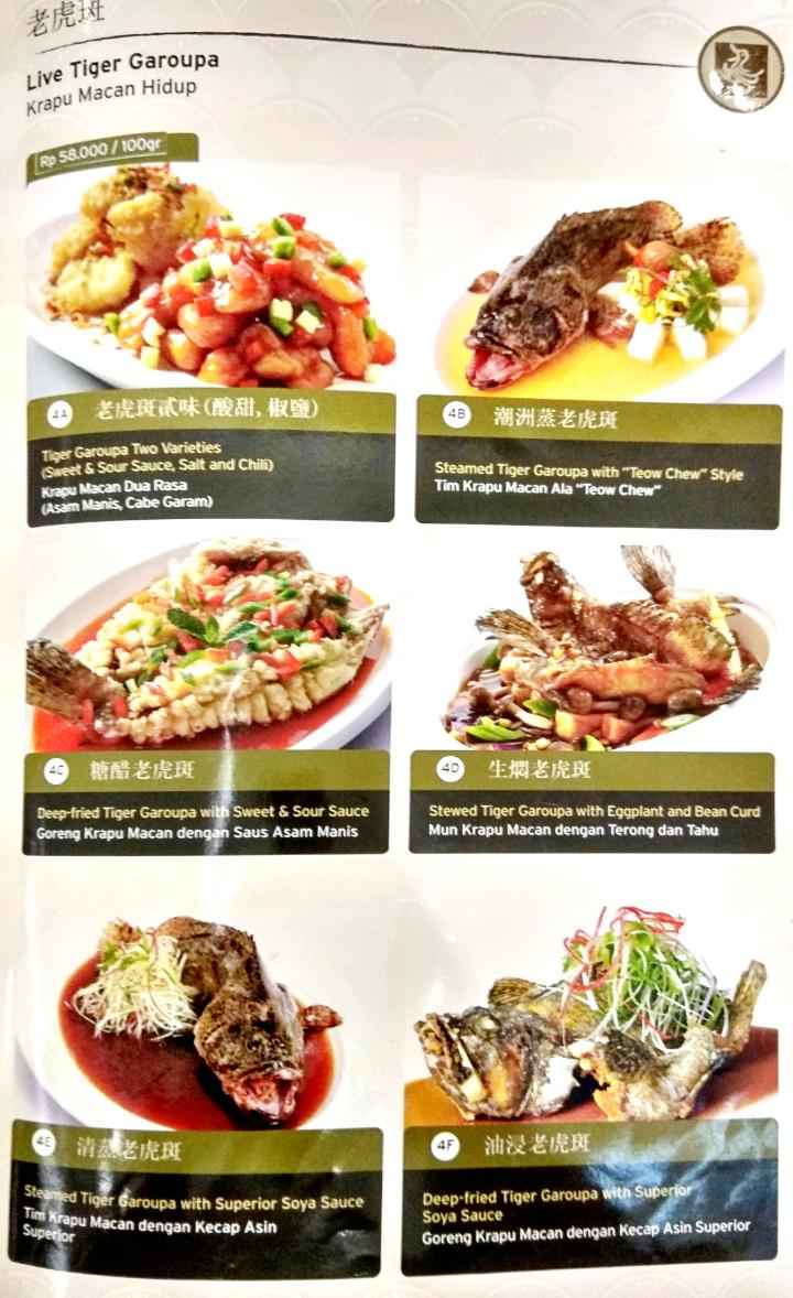 Menu at The Duck King restaurant, South Jakarta, Jl. Pangeran Antasari ...