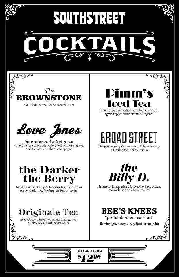 Menu at South Street Restaurant, Miami