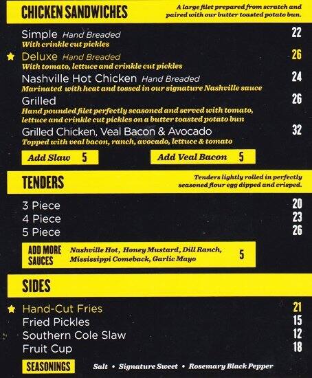Super Chix Menu, Menu for Super Chix, Jebel Ali Village, Dubai - Zomato