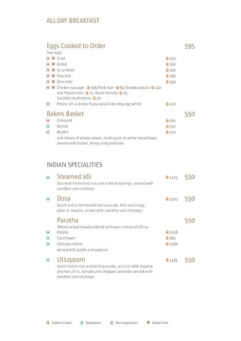 Menu of Sahib Cafe - Taj Mahal, Gomti Nagar, Lucknow