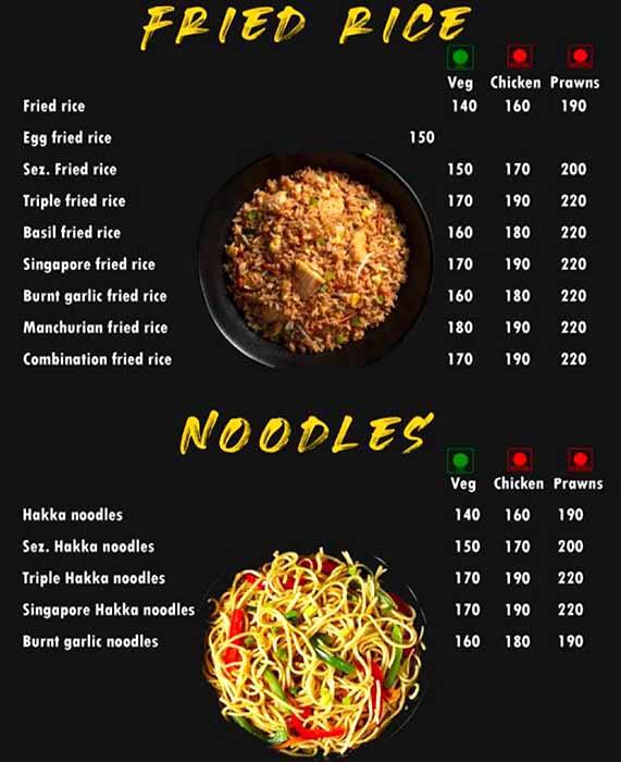 Menu at The Sizzling House, Mumbai
