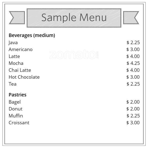 Java Hut Menu, Menu for Java Hut, Napa, Napa - Urbanspoon/Zomato
