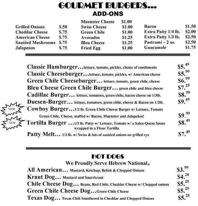 Route 66 Malt Shop & Grill Menu - Urbanspoon/Zomato