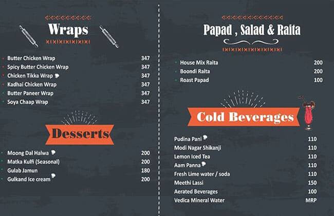 Menu at Butter Chicken Factory, Mumbai, Shop 24