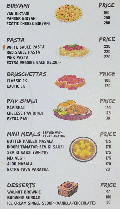 Menu at Kay Kay's Fresh Juice And Snacks, Chennai