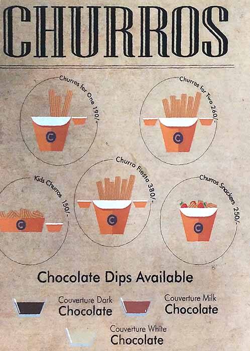 Menu at The Churro Co, Mumbai, Shop 71/703