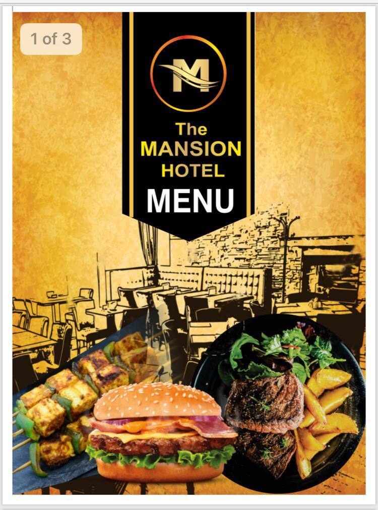 Menu of The Mansion, Mahanagar, Lucknow