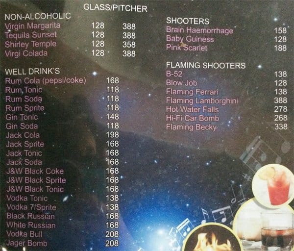 Menu at Hi-Fi Family KTV Mandaue restaurant, Mandaue City