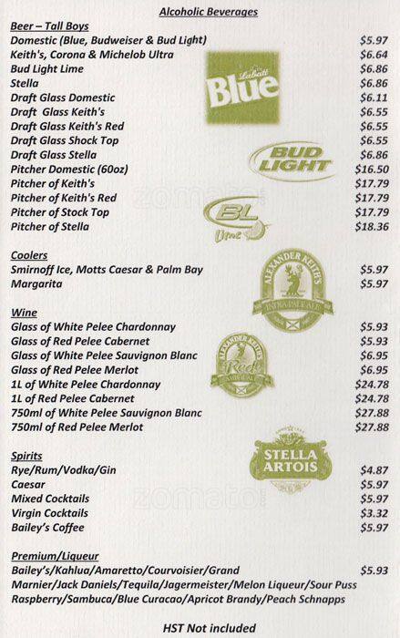 Menu at The Meadows Restaurant - The Meadows Golf & Country Club, Ottawa
