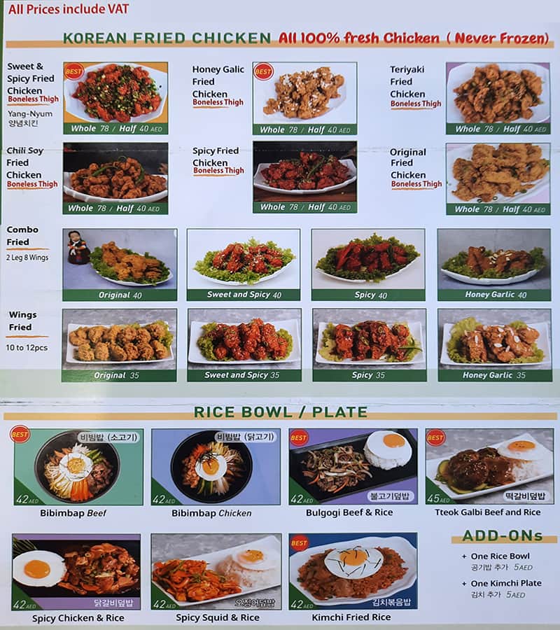 Korean Kitchen Menu Chang Menu Chang Korean Charcoal BBQ