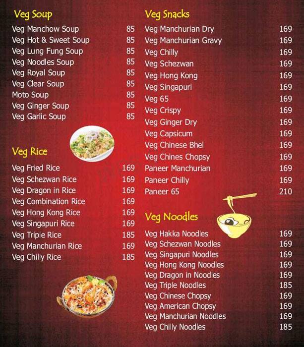Menu of ACP - Apna Chinese Point, Wakad, Pune