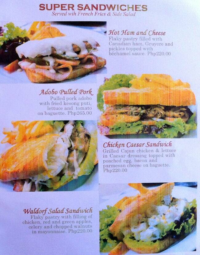 Menu at Harina Artisan Bakery, Quezon City