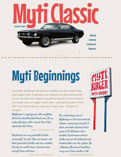 Menu at Mytiburger fast food, Houston, Kempwood Dr