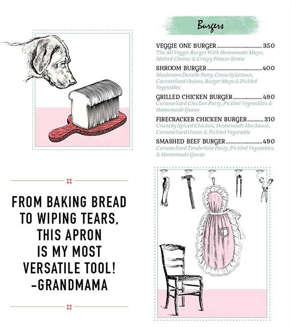 Menu at Grandmama's Cafe Juhu, Mumbai