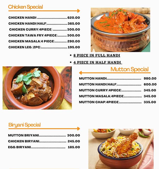 Menu of Bihari Handi Mutton, Chandkheda, Ahmedabad