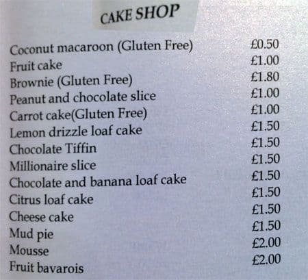 Menu at Sofitel London Heathrow cafe, Harmondsworth