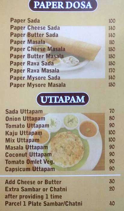 Cafe Udipi Menu, Menu for Cafe Udipi, Old Palasia, Indore - Zomato