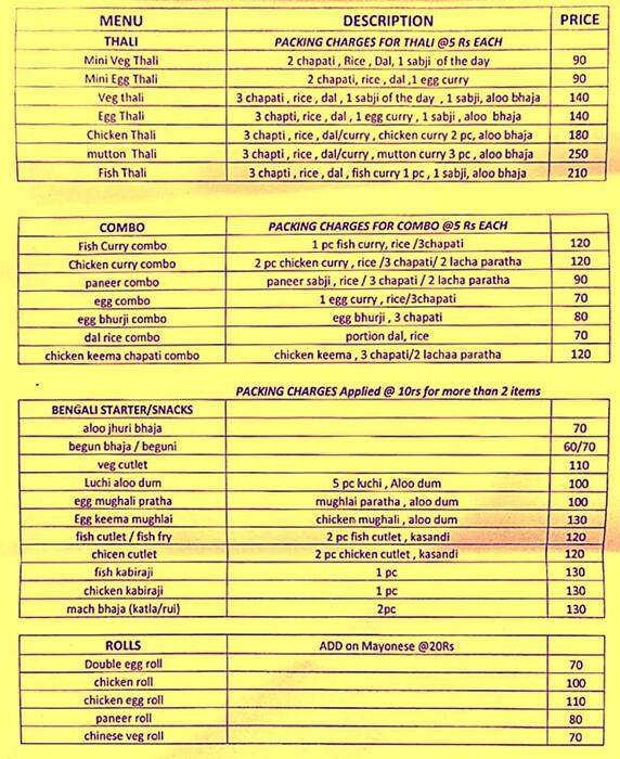 Menu At Hot N Yummy Pune 