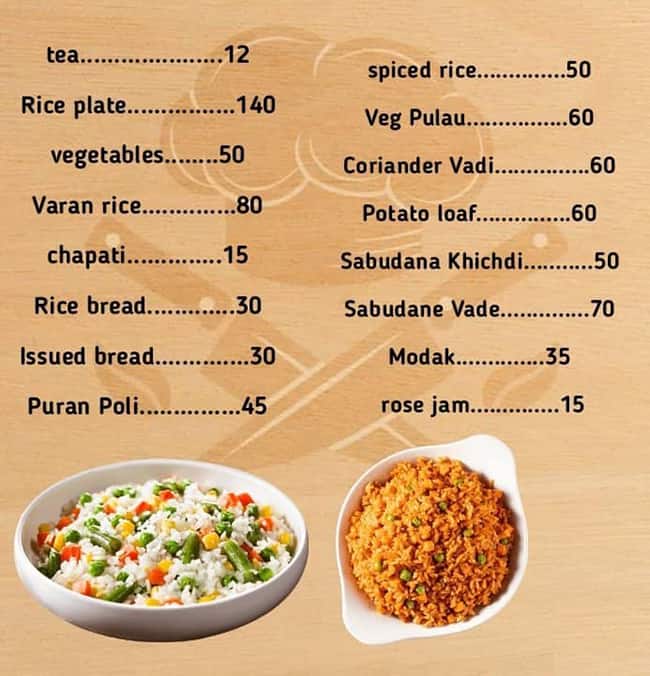 Menu of Suvidha Poli Bhaji Kendra, Ambernath, Thane