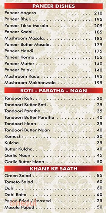 Menu at Foodway family restaurant, Mumbai, SHOP NO.03