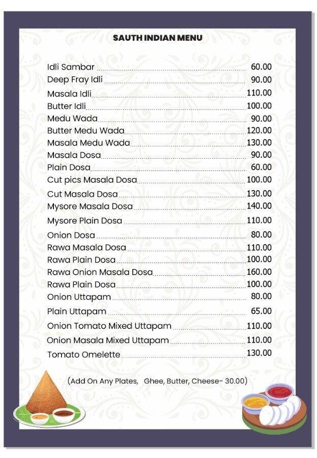 Menu of Strawberry Bar & Restaurant, Expressway, Pune