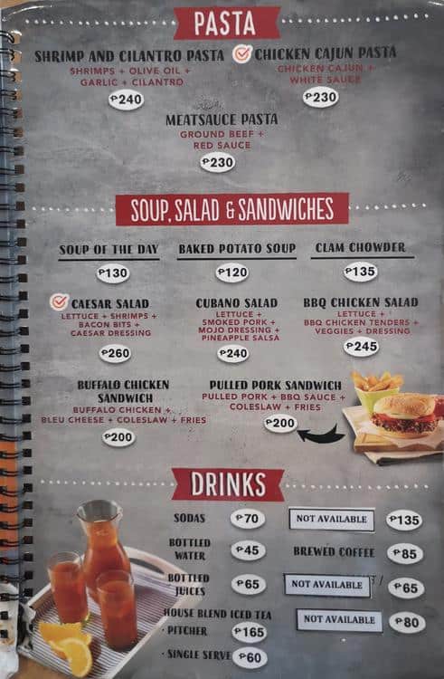 Menu at RUB Ribs & BBQ, Quezon City, 64 Sct. Rallos St