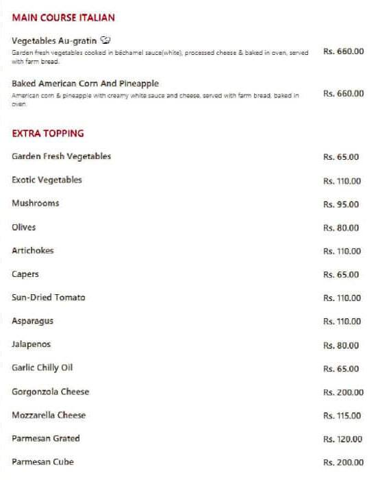 Menu at World Of Veg - Rooftop Restaurant, Ramsukh House, Pune, 7th Floor