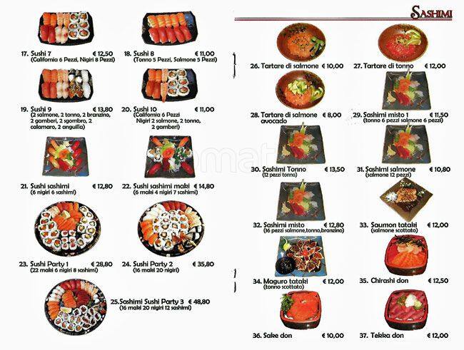 Speisekarte von Bento House restaurant, Mailand, Corso Indipendenza 20